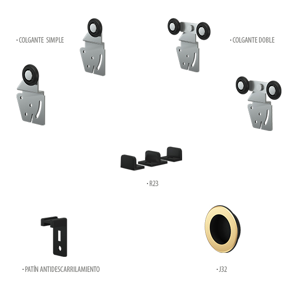 Kit Colgante Simple / Doble – Metalúrgica Ruedamas
